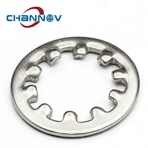 DIN 6797A SS External Tooth Washer Satin-Steel Toothed Washers