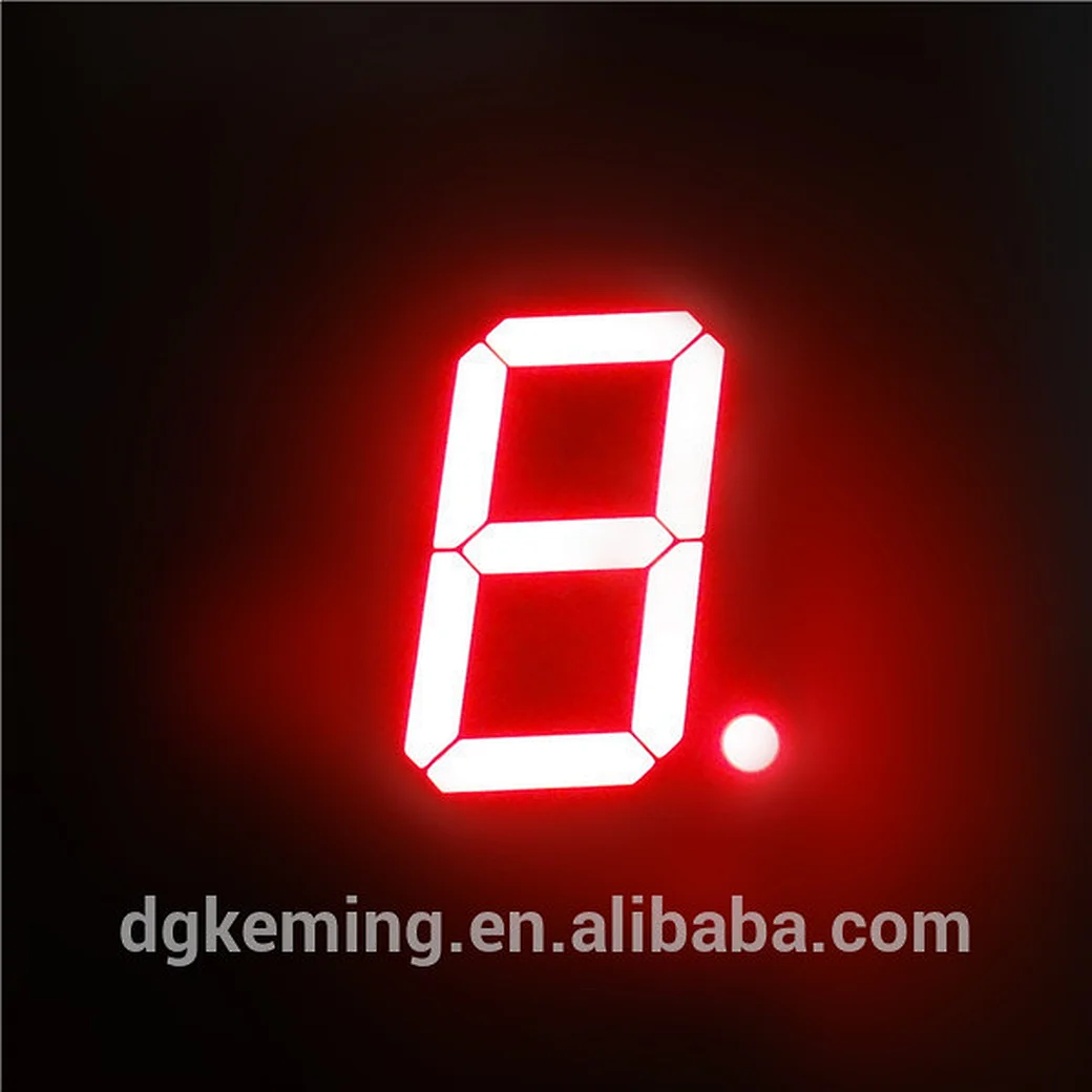 200-300mcd 625-630nm ultra red 1 digit seven segment led display 7seg 1"