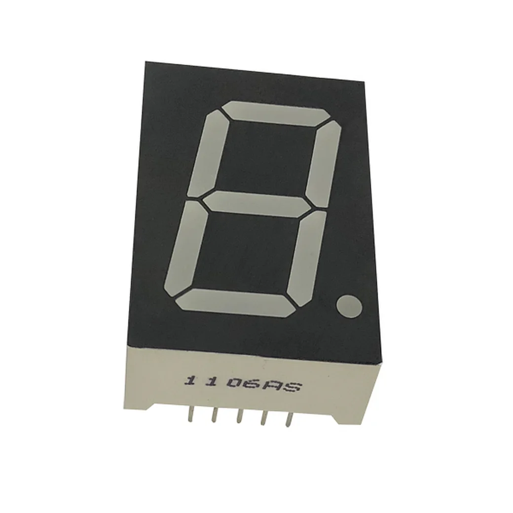 200-300mcd 625-630nm ultra red 1 digit seven segment led display 7seg 1"