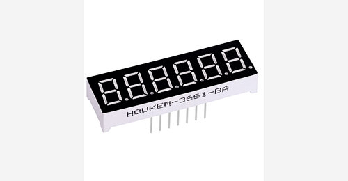 Common anode fnd 0.36 inch 7 segment display ultra red 6 digit 7 ...