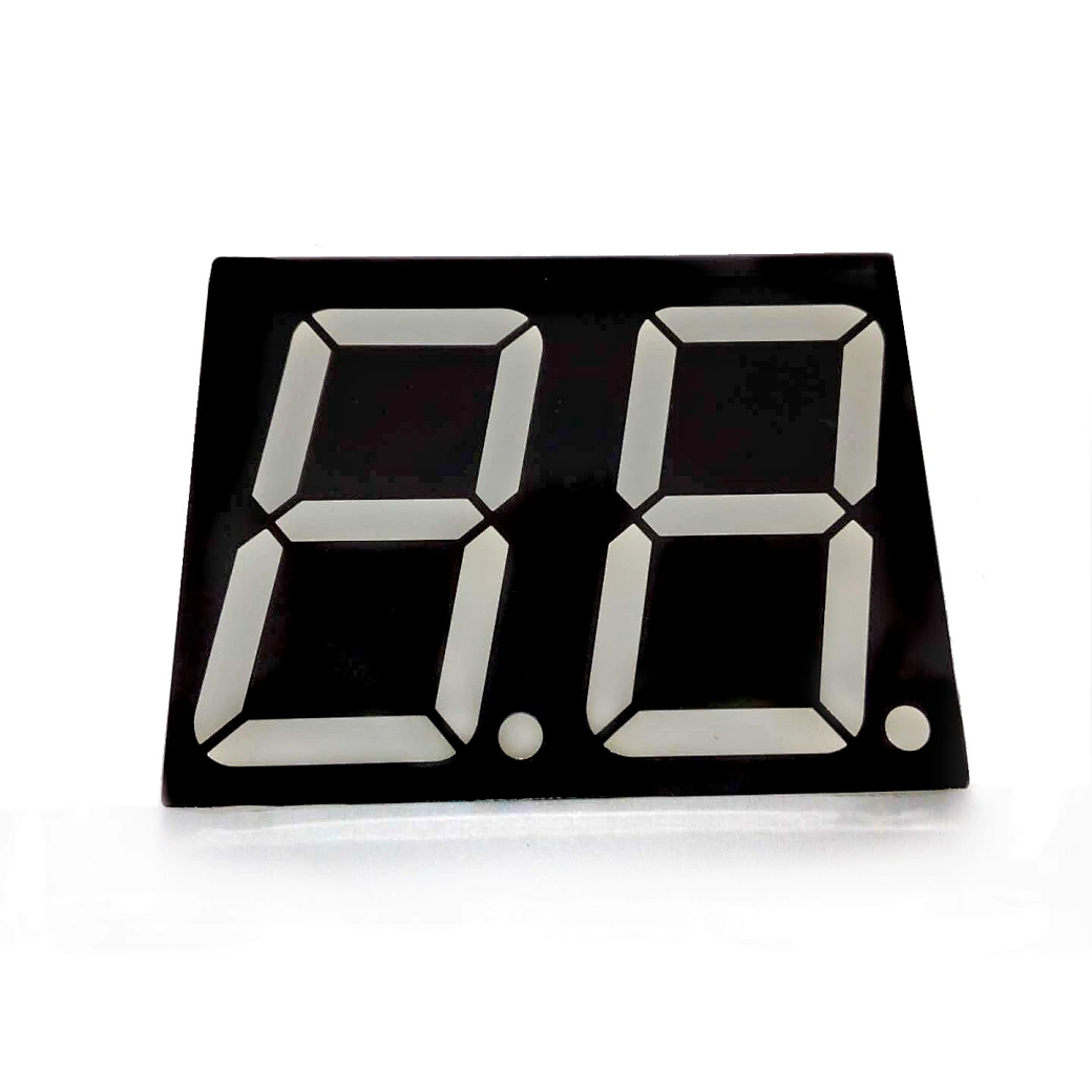 white FND 1.5 inch dual digits 2 digit 7 segment display led 1.5 white FND 1.5 inch dual digits 2 digit 7 segment display led 1.5