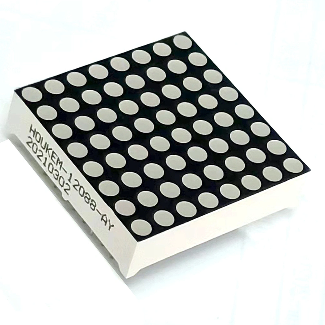 1.2 inch white 8*8 dot matrix common anode 3mm 8x8 led matrix display