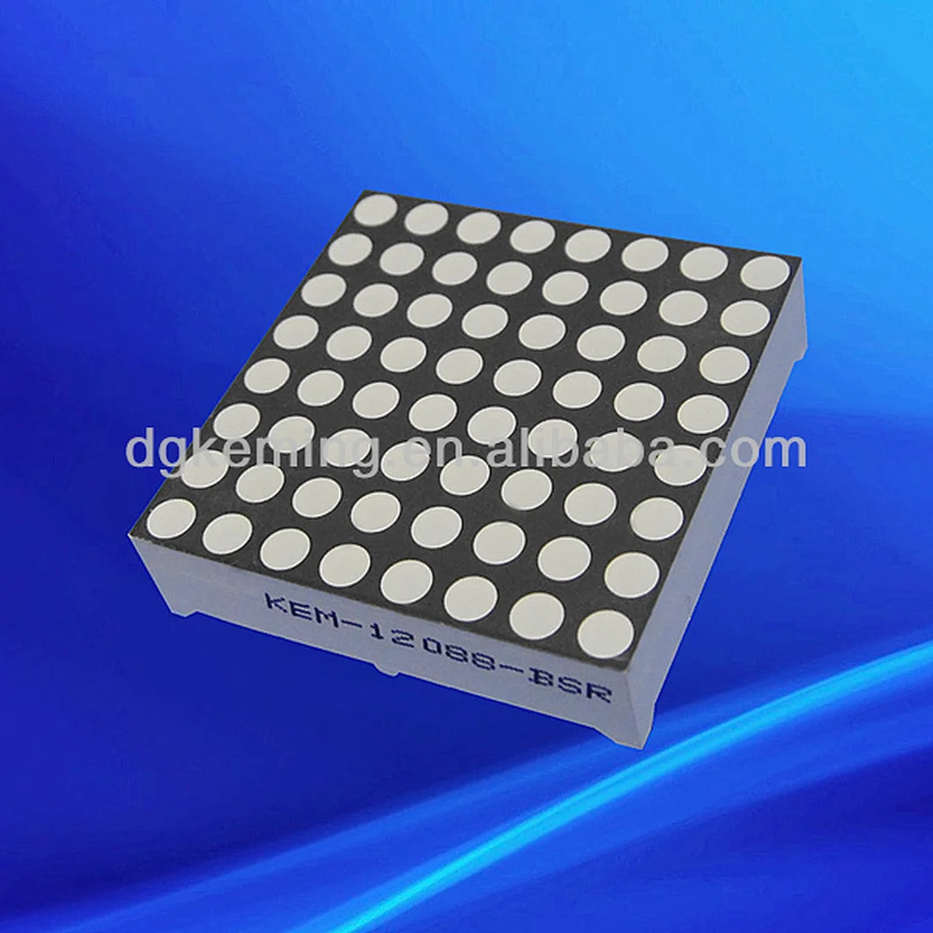 3mm dual color 8x8 dot matrix led display board bicolor