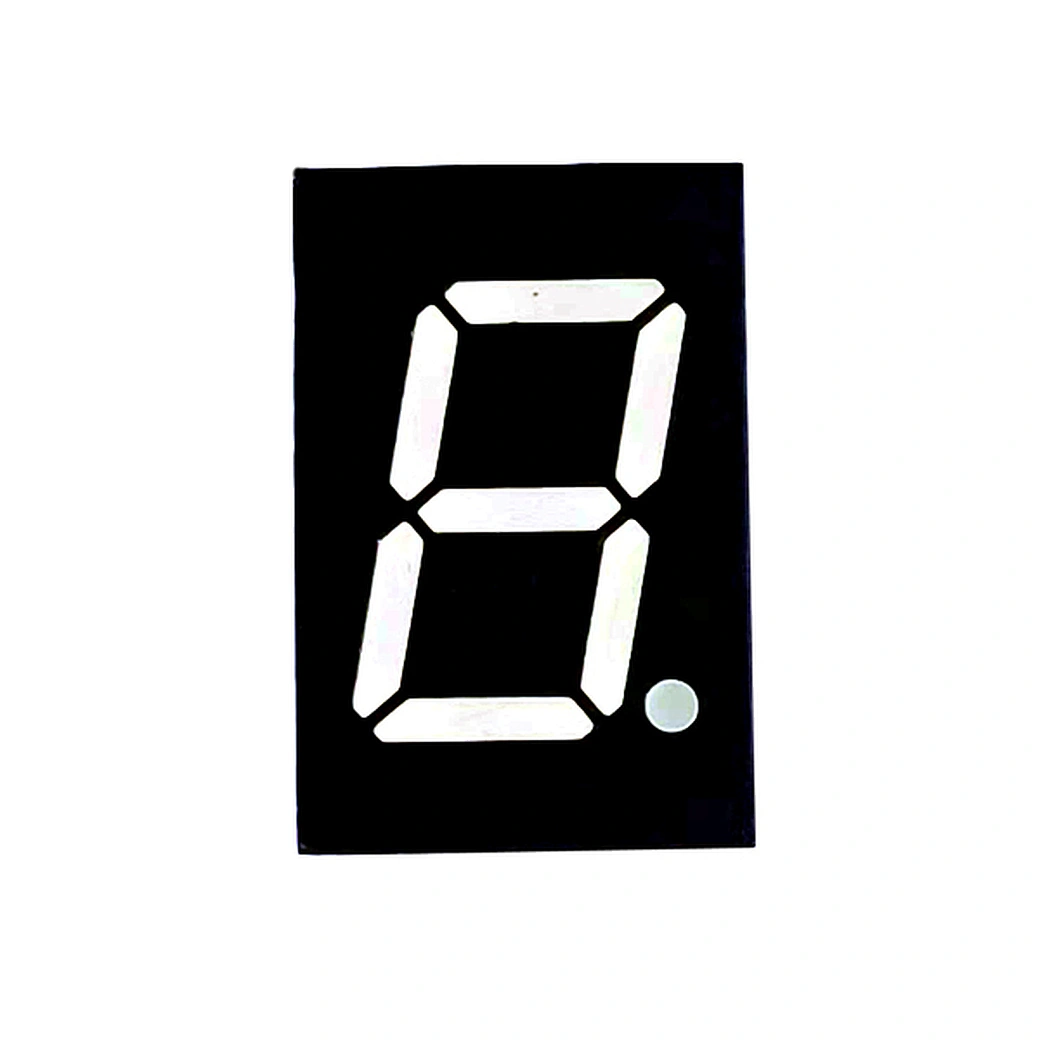 Houkem-5011-BSR red 1 digit 0.5 inch 7 segment led digital numeric ...