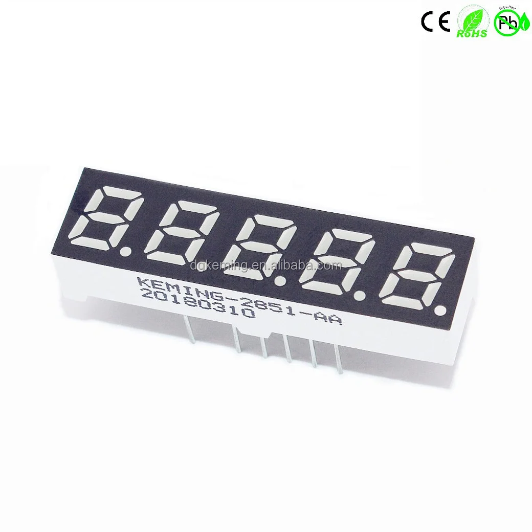 Mini 7 Segment Display 5 Digits 0.28 inch 5 digit 7 segment led display