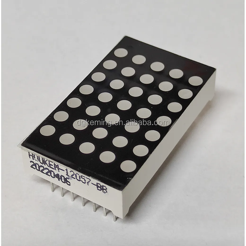 China factory LED dot matrix display 7x5 lattice Red 5x7 dot matrix led ...