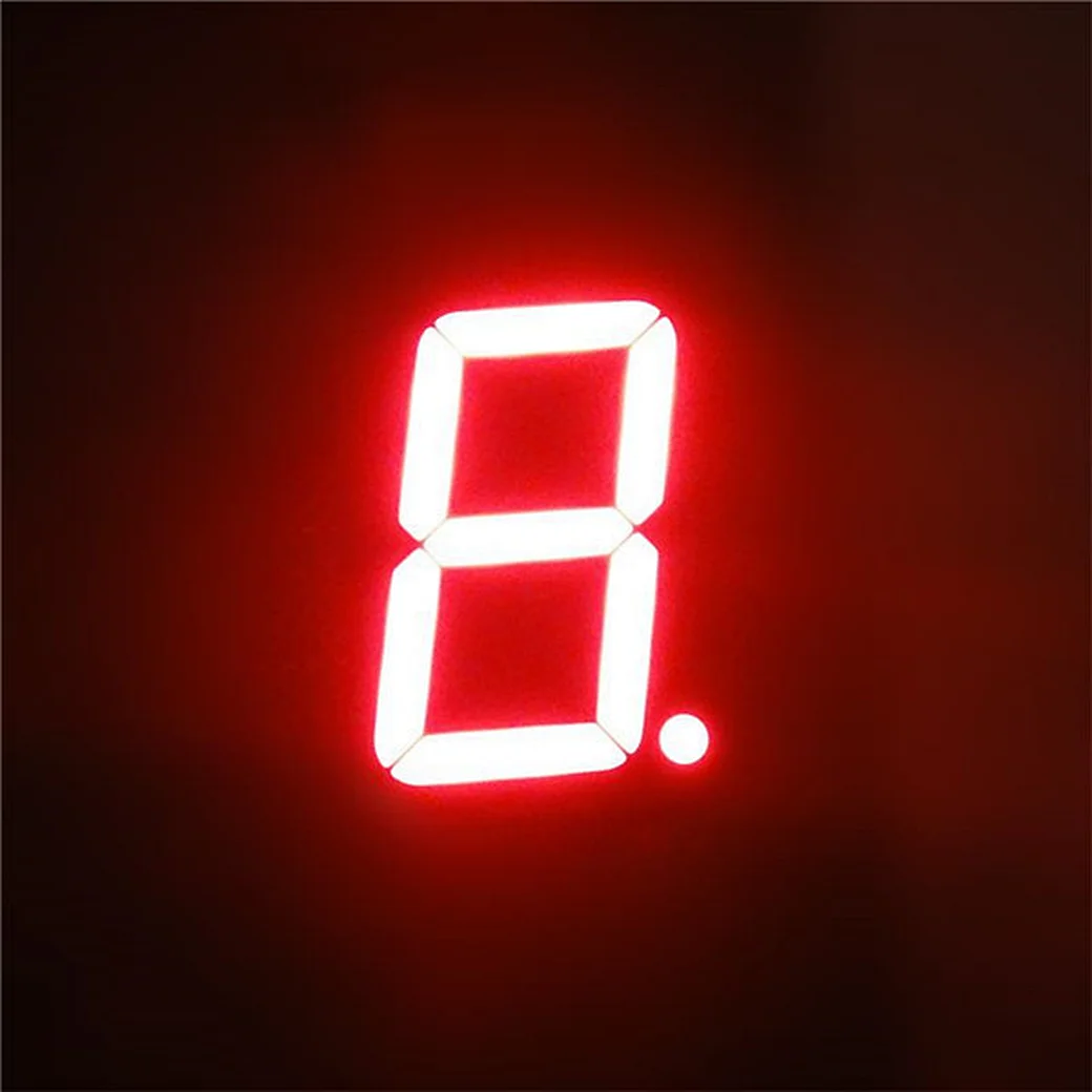 1.8 inch seven segment led 1 digit 1.8" led 7 segment display rgb
