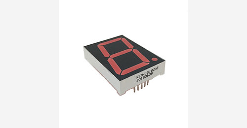 Red epoxy 2.3 inch 7 segment display 1 digit red 7 segment led display ...