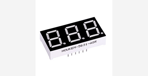 5631 BSR common anode super red 0.56 inch 3 digit 7 segment led display