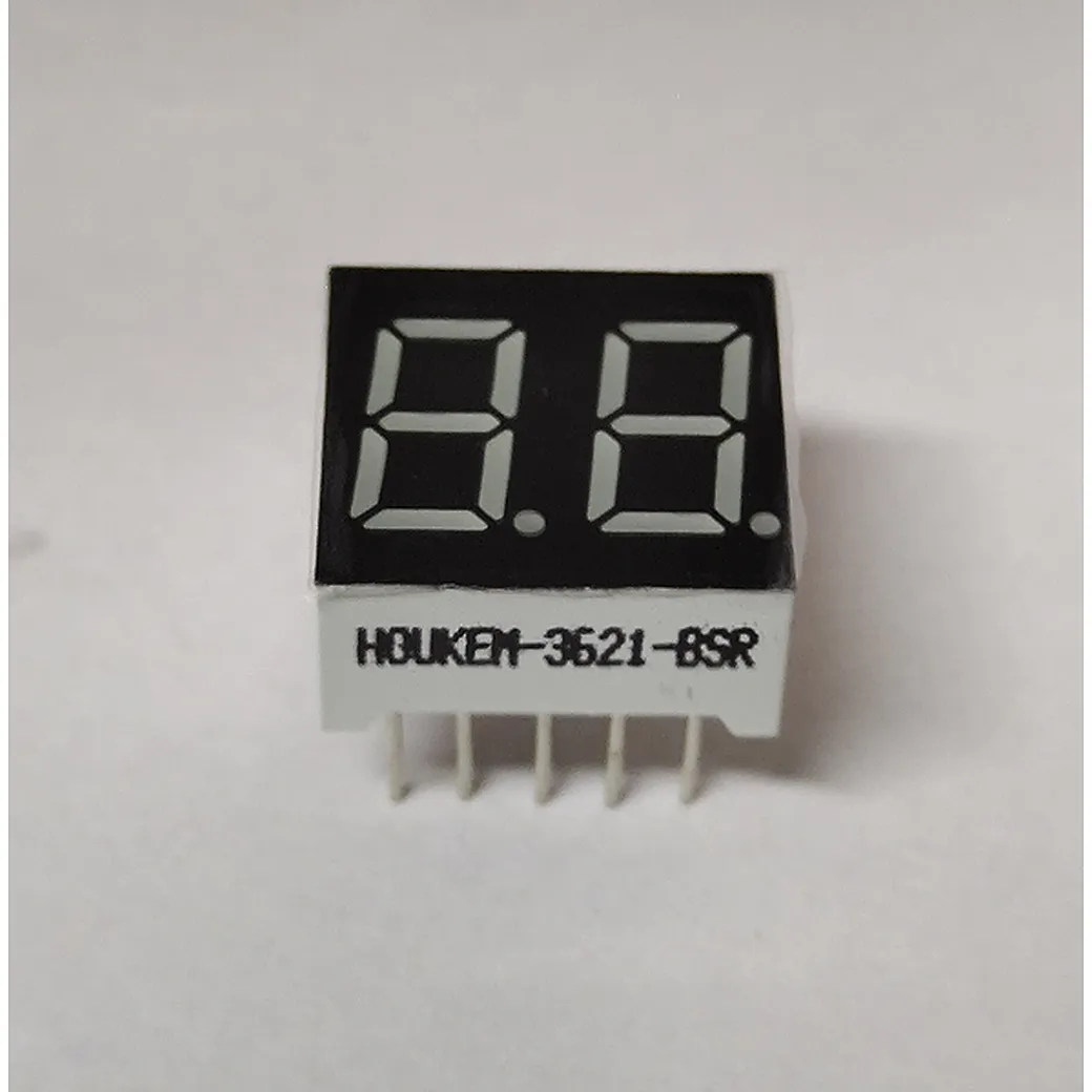 FND 0.36 inch 2 digit 7 segment led display red, mini seven segment ...