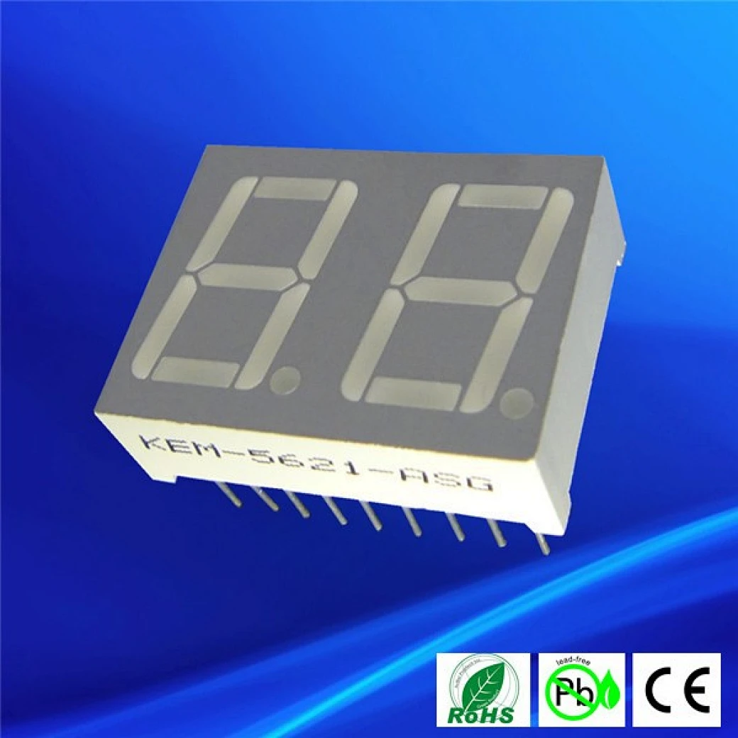 10 Pin 0 56 Inch Two Digit Led Numeric Display Common Cathode 7 Segment