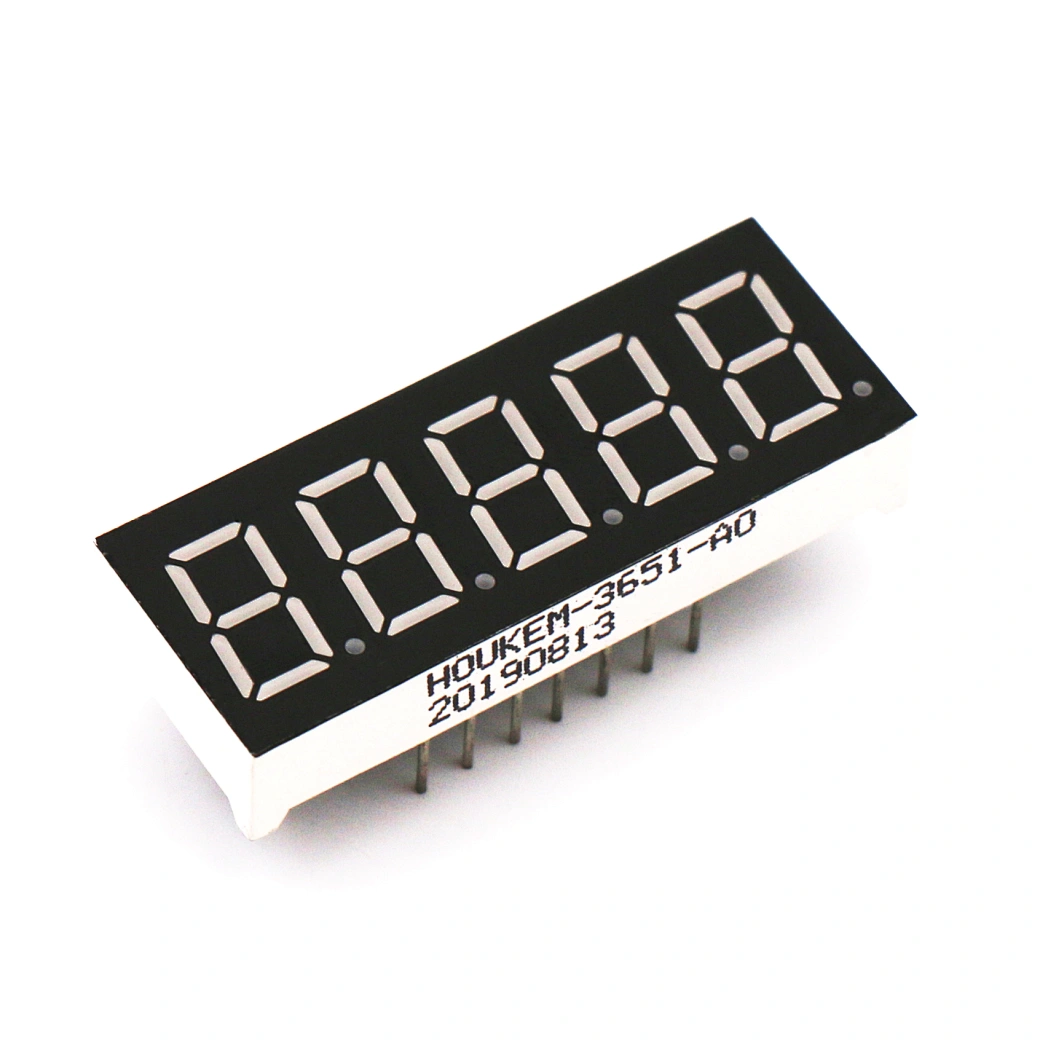 Numeric 0 36 Inch 7 Segment Led Display 5 Digit 7 Segment Led Display