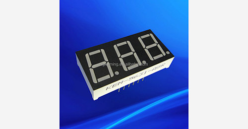 0.56" 3 digit seven segment display with yellow green color