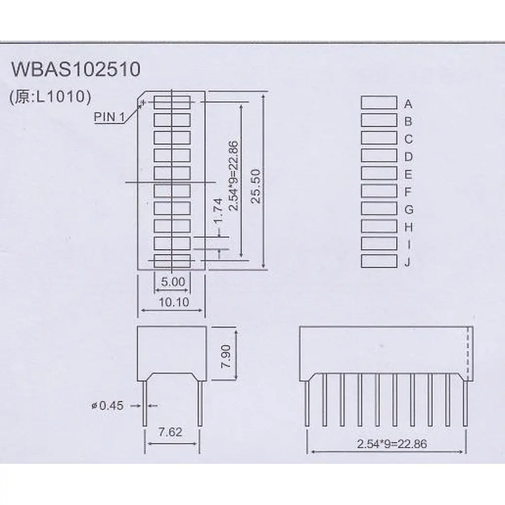 10 segment graph led display 10 bars segment led display from China ...
