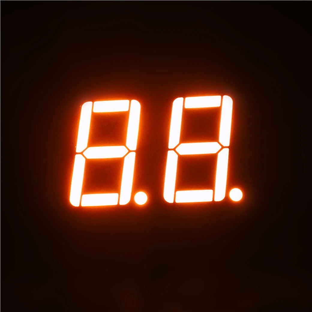 Rohs CE Europe orange amber 5261 18 pin 2 digit 7 segment led display ...
