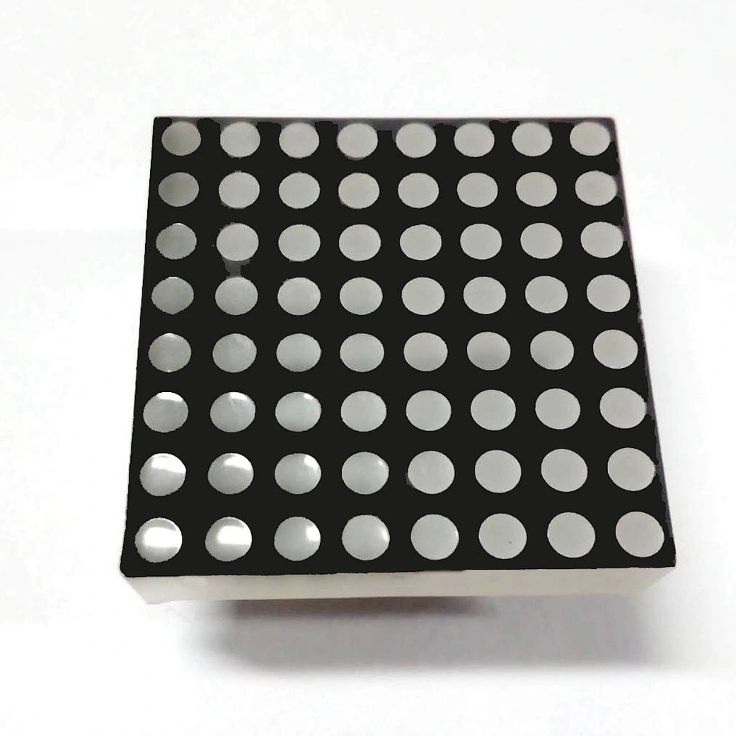 3mm 8x8 led dot matrix display round dots red color KEM-12088-A/BSR 16pins