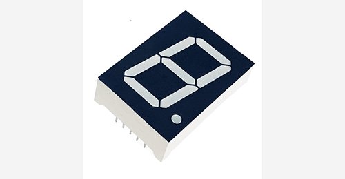 kem-10016-bw white 10 pins 1inch 7 segment white led 1" seven segment ...