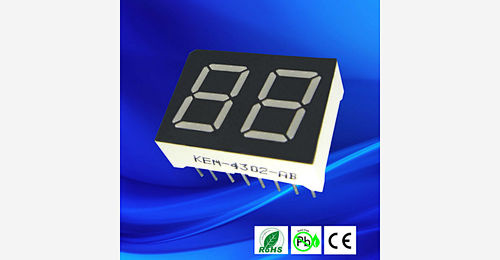 Two number 0.43 inch ultra red 2 digit 7 segment led signage module