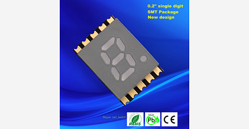 Smallest size 7 segment mini 0.2 inch led 7 segment smd display