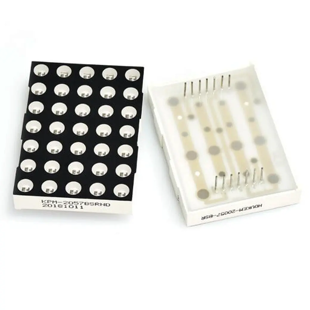 common anode blue 5mm dot matrix 2 inch 5x7 led matrix led display