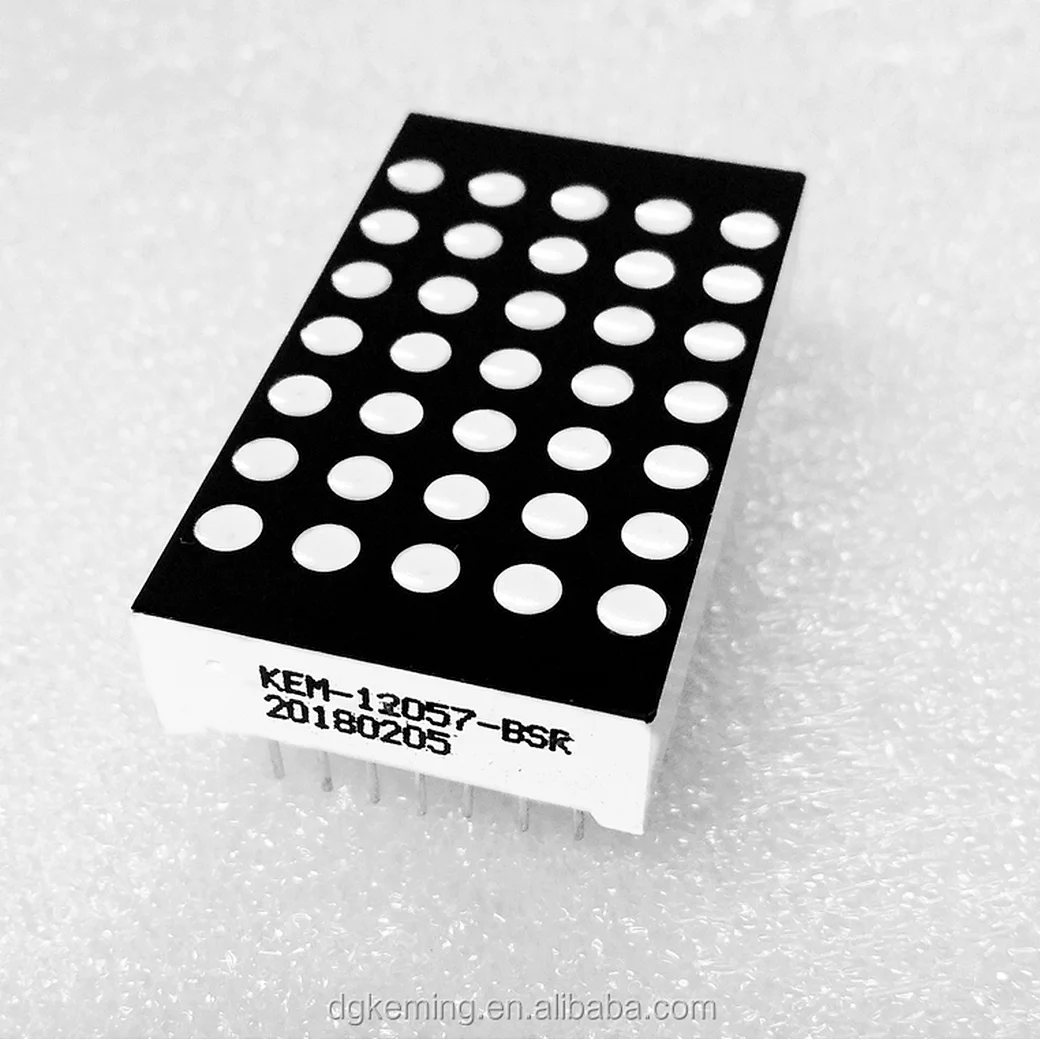 12057 White 3mm 5x7 Dot Matrix Led Display