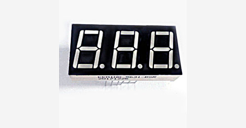 Red Green White 0.56 inch display 7 segment 3 digit