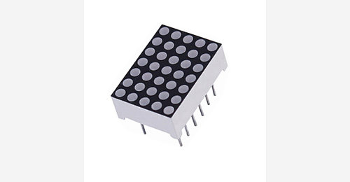 1.9mm 5x7 white dot matrix / led matrix module/2.54mm pitch led dot ...