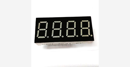 Long pin Red 4 digit 0.36 inch 7 segment display