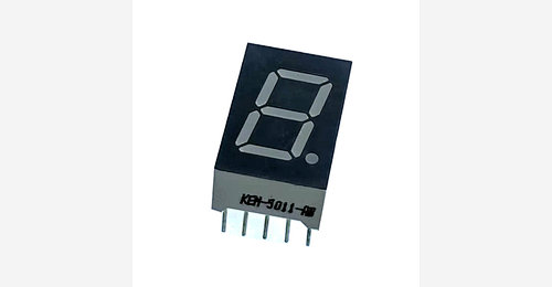 Houkem-5011-BSR red 1 digit 0.5 inch 7 segment led digital numeric ...