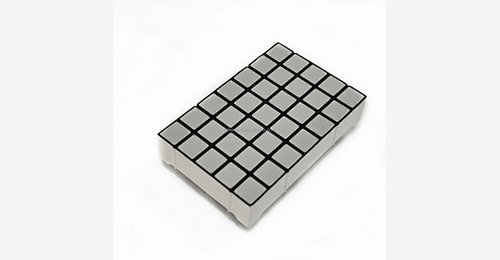 CE ROHS square dot matrix 5x7 red color 7x5 square led dot matrix ...