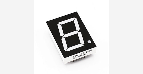 Top quality single digit blue seven segment 1.2 inch 7 segment led ...