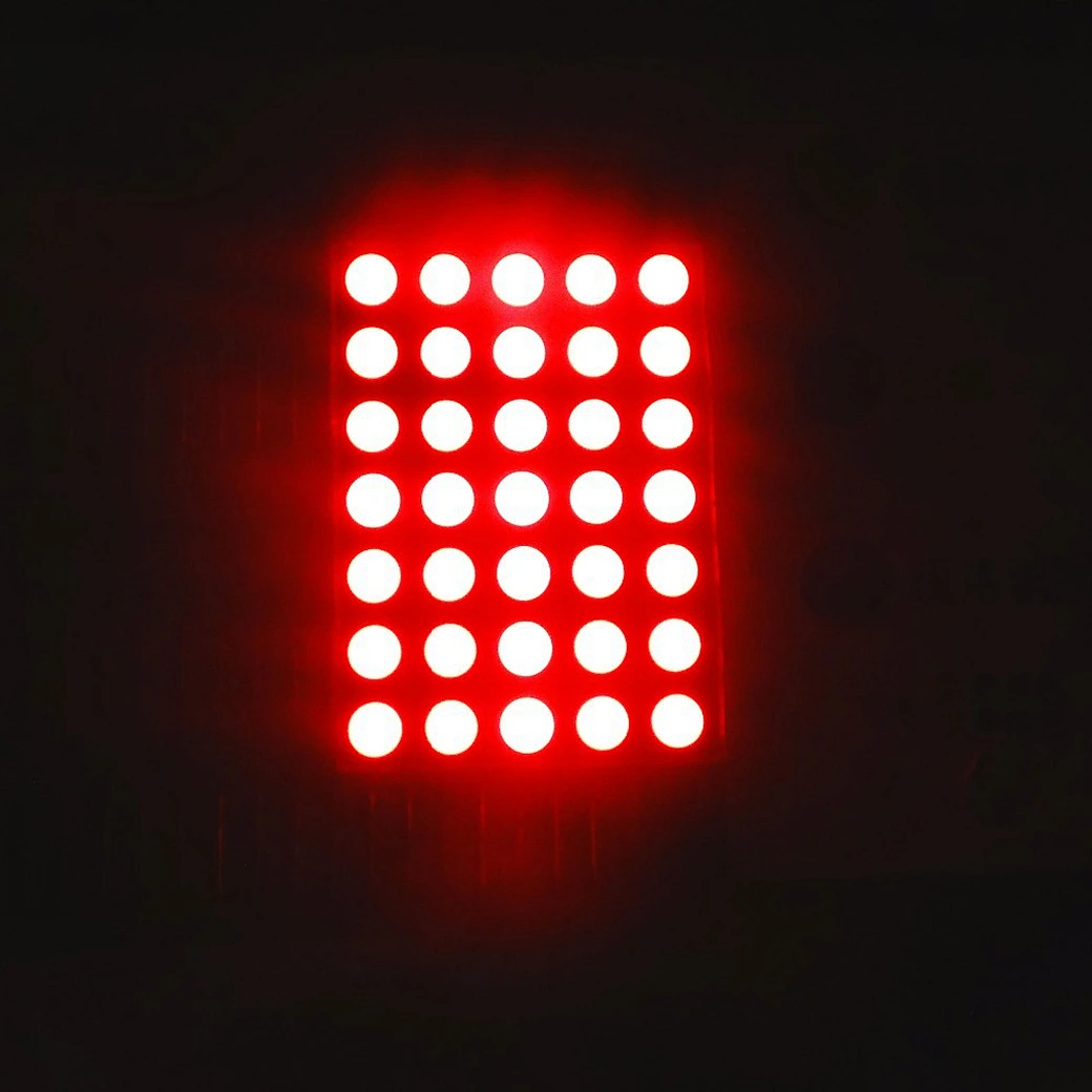 5mm 5*7 Red Dot Matrix Module KEM 2057BS F5 Dot Matrix 5x7 Dot Matrix ...