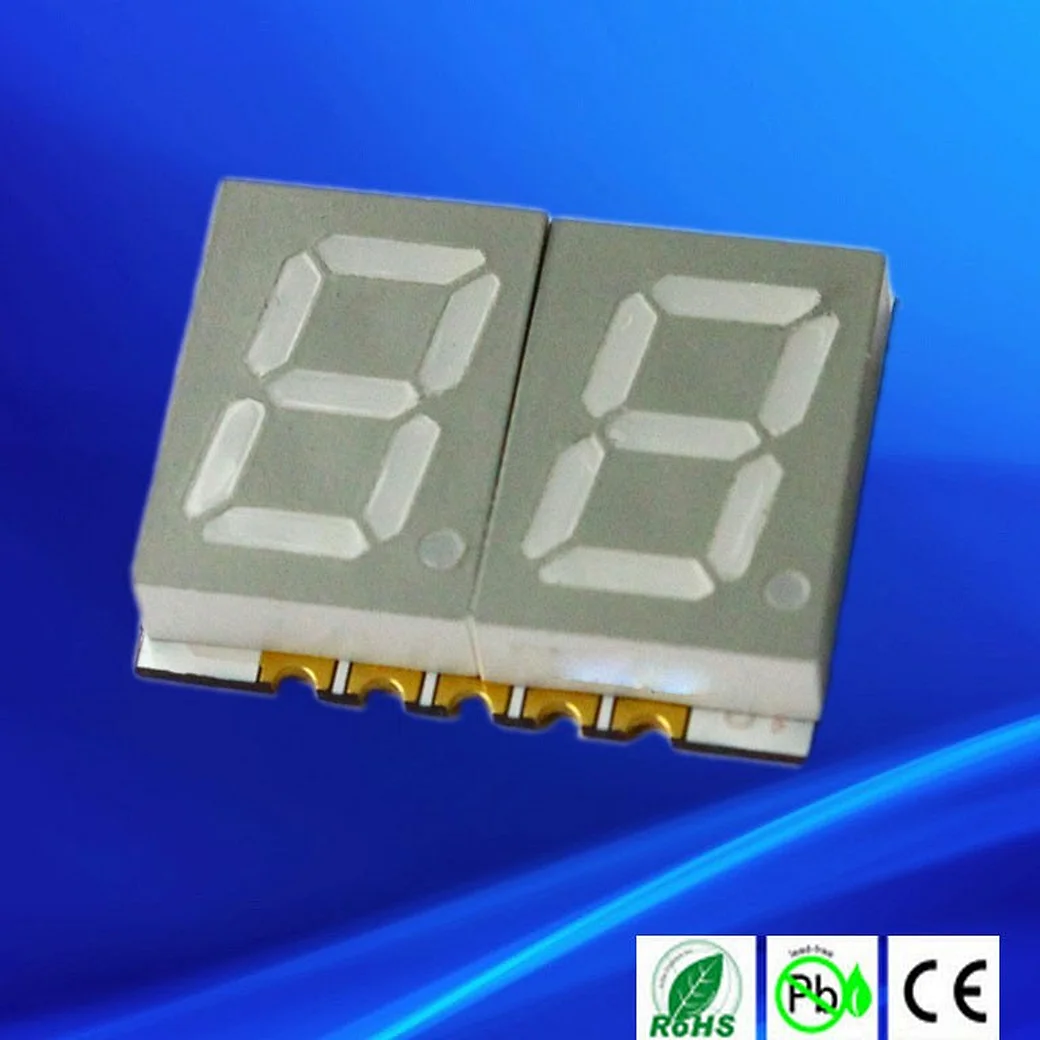 Duplex Common Anode / cathode Ultra thin SMD display 7-segment