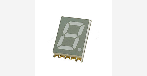 0.39inch 1 digit red color SMD 7 segment led display