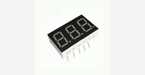 kem-3631-bsr super red 0.36 inch 7 segment led display 3 digits voltmeter & ammeter led display