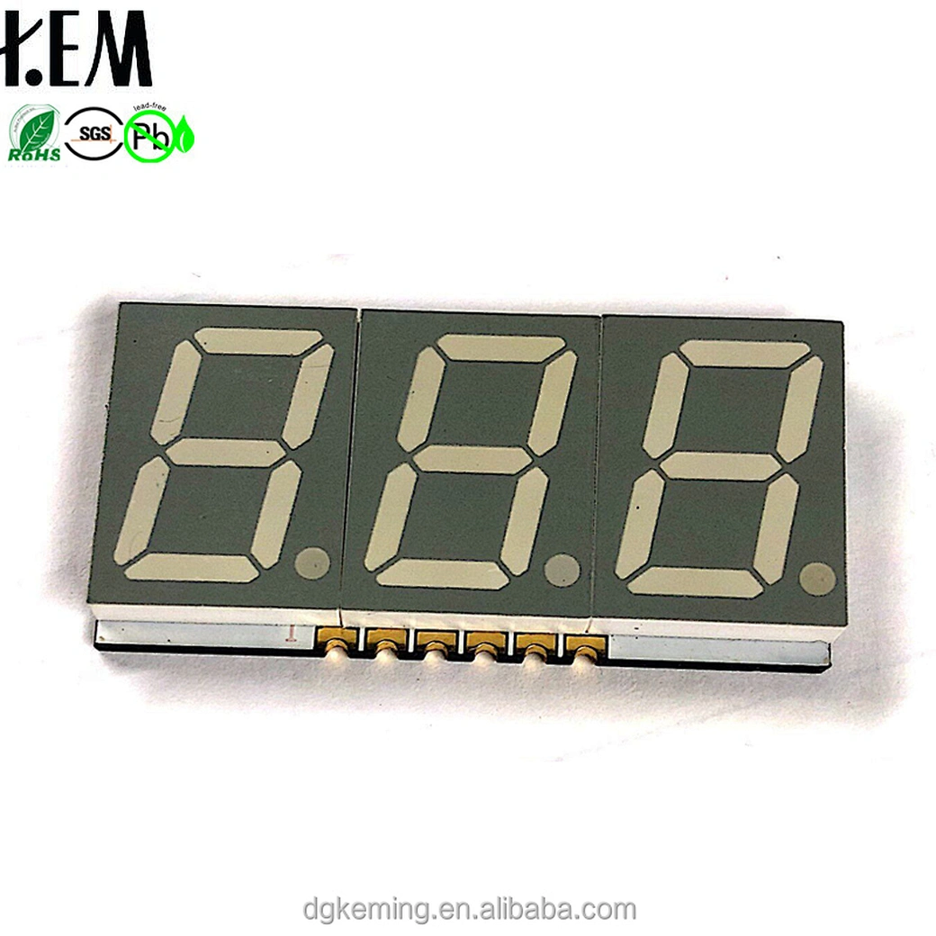 ultra bright white 0.39 inch 3 digits 7 segment smd three digit led display from China ...