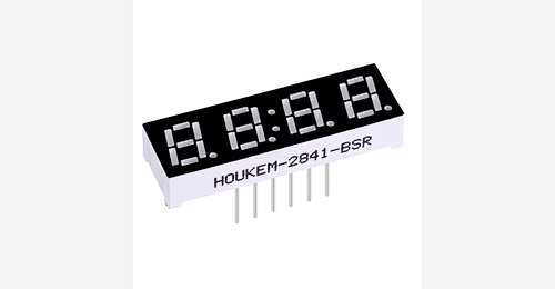 Houkem-2841-BSR Super Red 0.28 inch 7 segment led display 4 digit