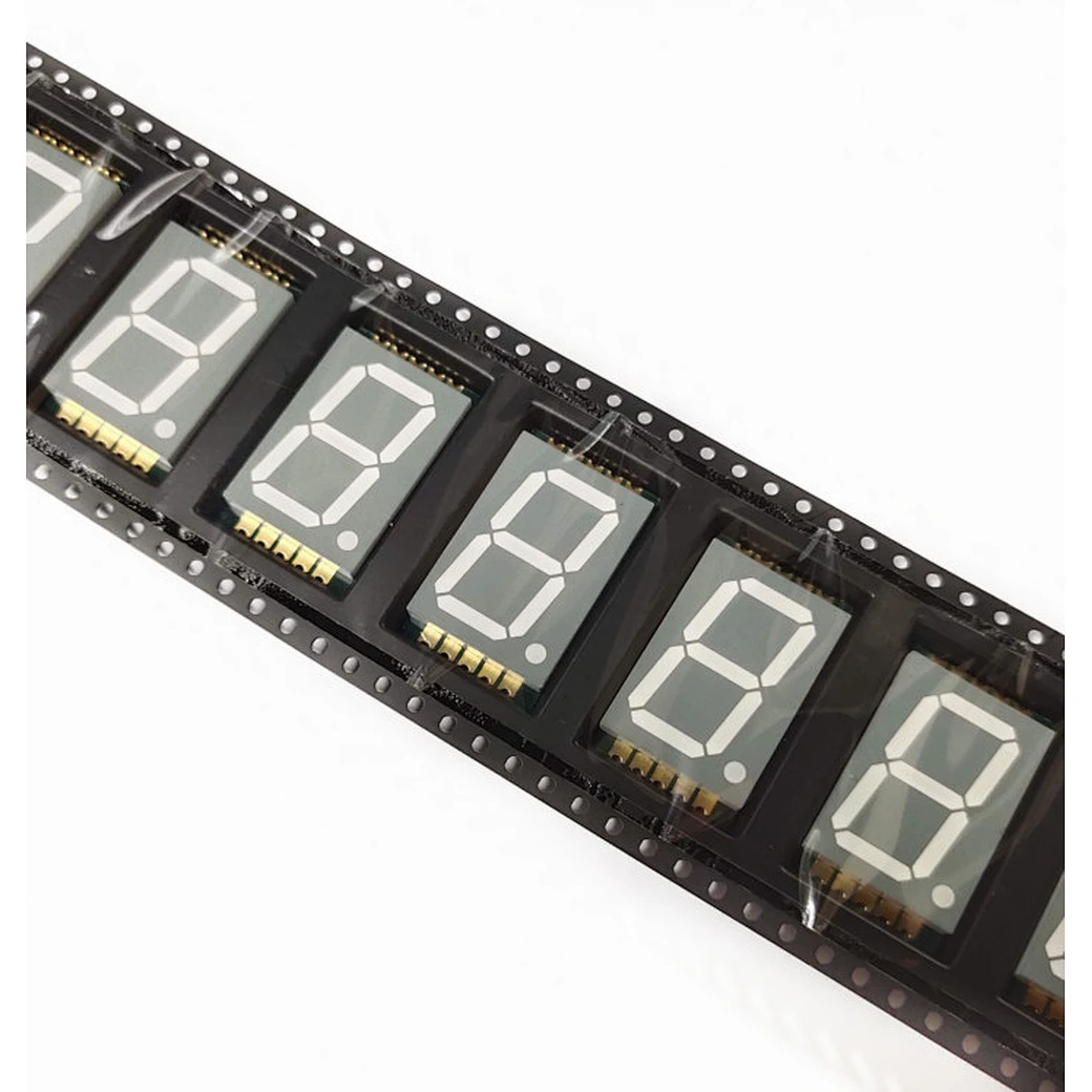 Red 0.8 inch smd 7 Segment display single digit ultra thin surface ...