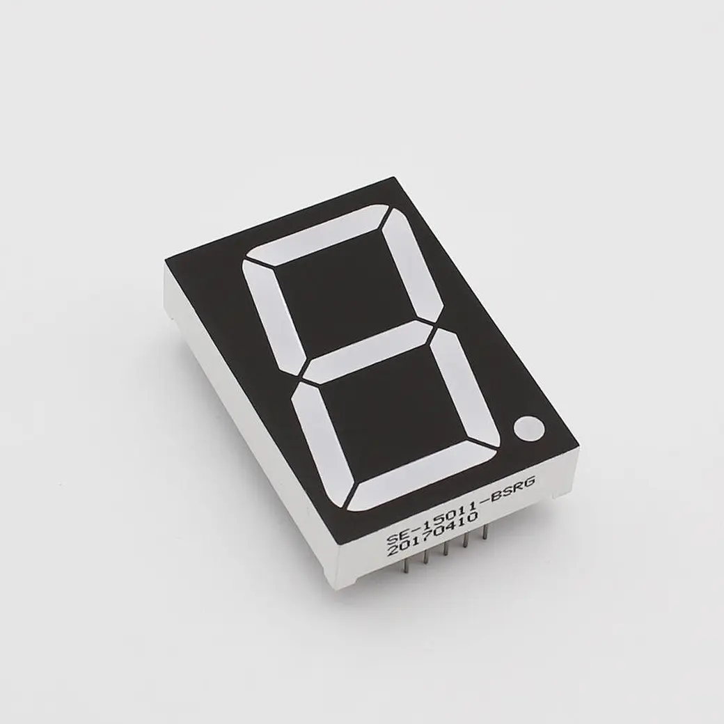 Dual color 1.5 inch 1 digit 7 segment led bicolor display 1.5 inch 7 ...