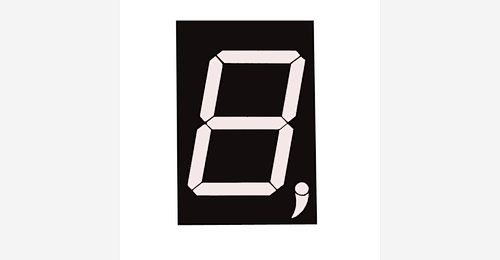 Rohs CE large 7 segment led display 3 inch with comma