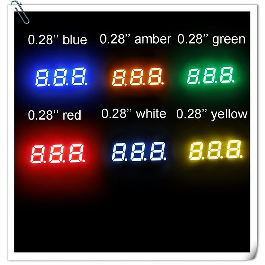 Blue Mini Led Display 0.28 Inch 7 Segment Display