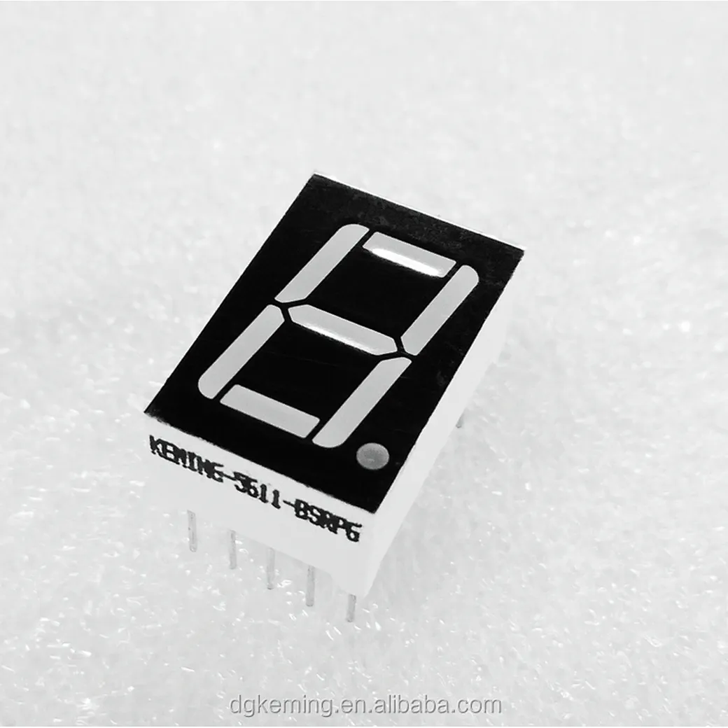 Super red 0.56 inch FND 5161bs 1 digit 7 segment led display CA ...