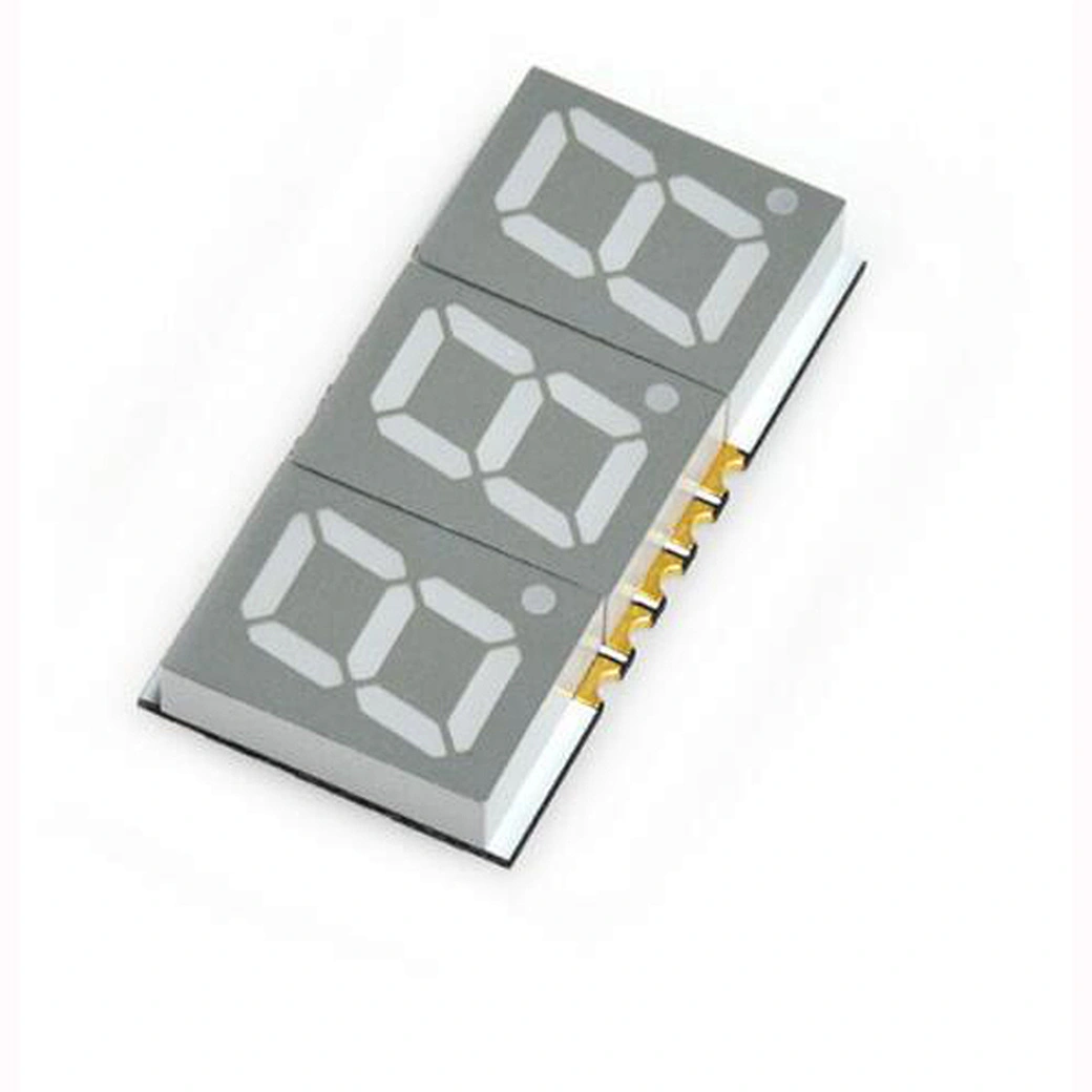 ISO 9001 factory high quality white 0.56 inch 3 digit smd 7segment led ...