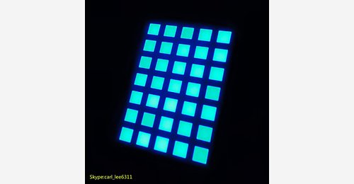 led dot matrix 5x7 matrix 6x6mm display ultra blue dot matrix led