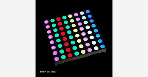 5mm dot full color 8x8 rgb led matrix 8x8 rgb dot matrix led display