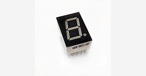0.5inch single digit white color 7 Segment Led display KEM-5011-A/BW 10pins