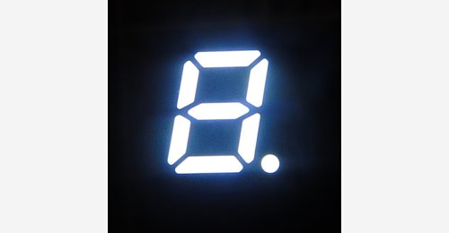Mini 1 digit 7 segment led white color 0.28'' 7 segment led display ...