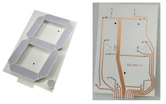 Amber RGBYW led 7 segment display 8 inch for time clock