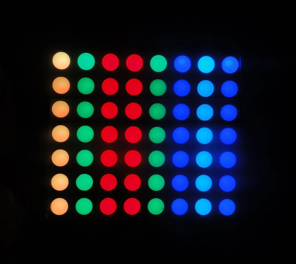 5 mm 8x8 rgb dot matrix led display 60*60mm 5 mm 8x8 rgb dot matrix led display 60*60mm