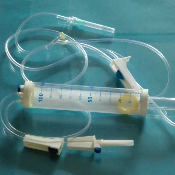 Medical sterile burette type pediatric iv infusion set